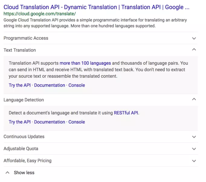 Format anyar kanggo Google Sitelinks nuduhake luwih akeh isi situs ing asil panelusuran 20951_3