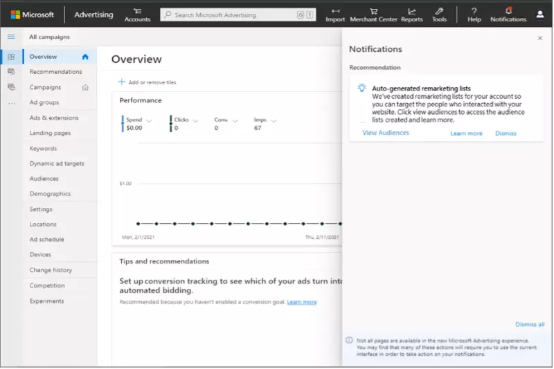 Microsoft Advertising: ETA-udfasning, autogenererede remarketinglister og Audience Network-opdateringer 2124_2