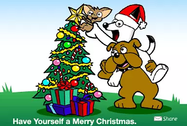 DogPile Christmas Logo