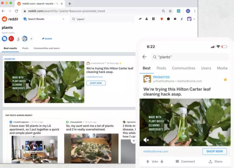 Đơn vị quảng cáo 'Tiếp quản xu hướng' mới của Reddit cho phép các thương hiệu xuất hiện trên đầu Nguồn cấp dữ liệu phổ biến, tab Tìm kiếm 2213_3