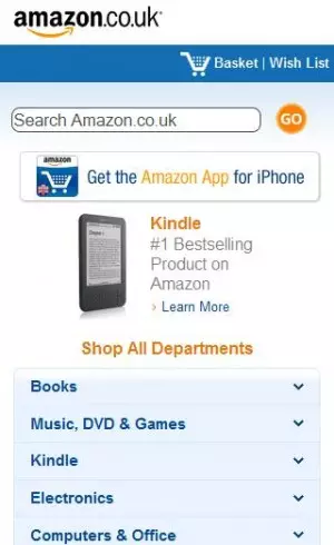 Amazon trên iPhone