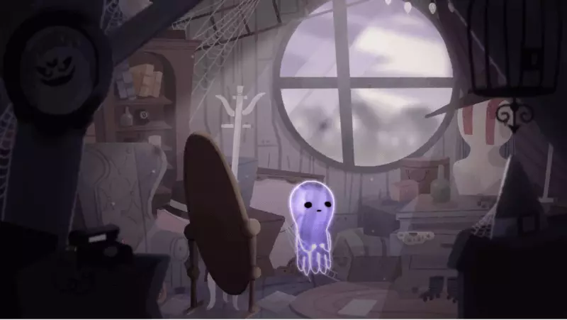 Doodle de Halloween do Google conta a história de Jinx, o fantasma solitário 22444_1