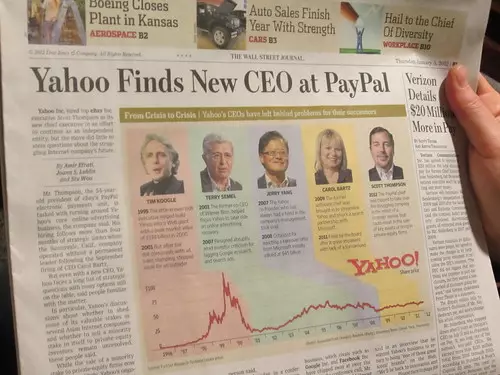 Yahoo PayPalలో కొత్త CEOని కనుగొంది