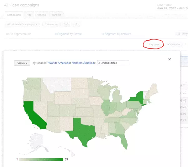 Kallon Taswirar Tallan Bidiyo na Google