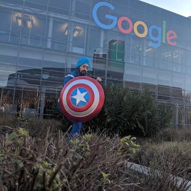 Search in Pics: o Capitão América do Google, um mural no Google e um slide brilhante do Google 23298_1