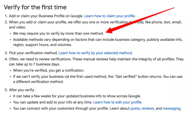 É posible que Google requira unha dobre verificación para algúns perfís de empresas 2345_1
