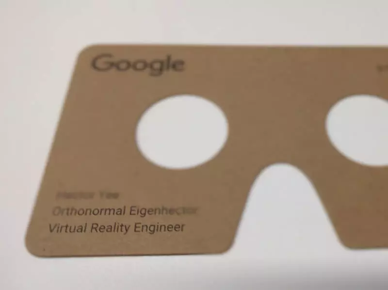 Επαγγελματική κάρτα Google Cardboard