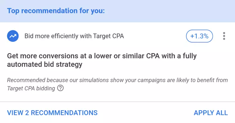 Google Ads déplace la métrique d'objectif de campagne 24431_3