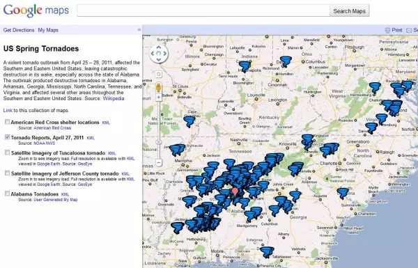 Google veröffentlicht Alabama Tornado-Zerstörungsbilder und Karten von Tornados 24770_6