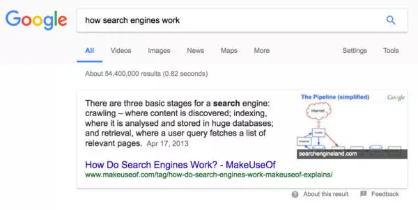 I-Google Featured Snippet w/ Photo