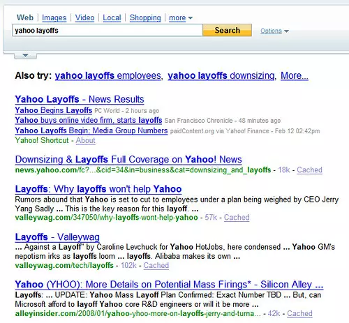 Acomiadaments de Yahoo a Yahoo