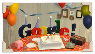 Google fiert 14 jier mei spesjaal logo (hjir binne de ferline Google-jierdeilogo's) 25383_2