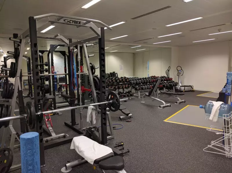 Google London Nova sala de adestramento con pesas