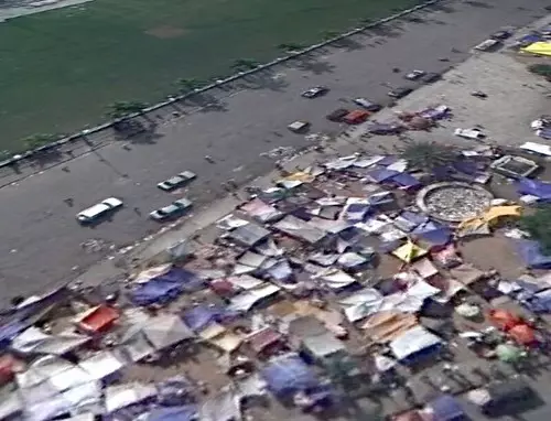 Google Earth - हैती भूकंपाच्या नुकसानाचे कोन दृश्य