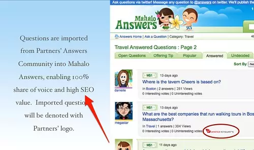 Mahalo's SEO Pitch