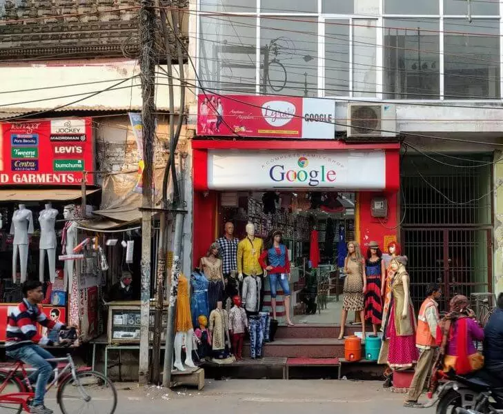 google-winkel-Indië