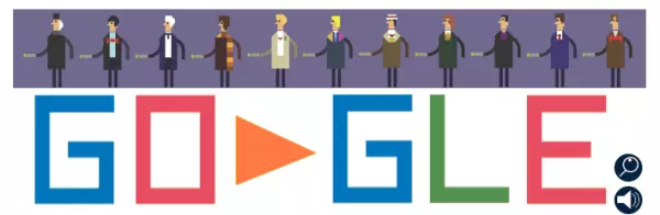 Google ლოგო Dr. Who