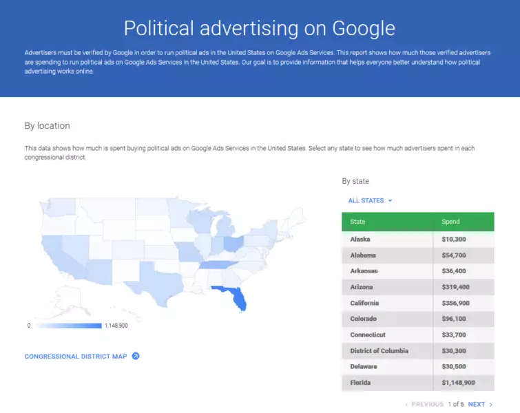 El informe y la biblioteca de transparencia de anuncios políticos de Google ofrecen más responsabilidad en torno a los anuncios electorales 2740_2