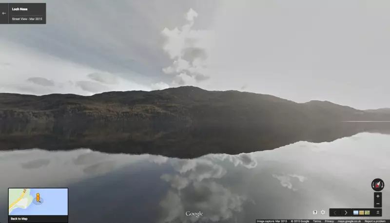 Loch Ness मार्ग दृश्य Google नकाशा