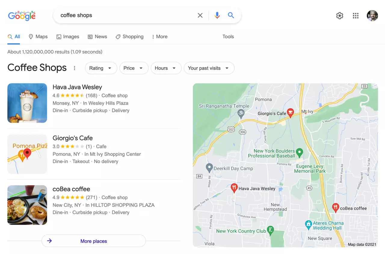 Googleが検索で新しい地図とローカルインターフェースを展開 2818_1