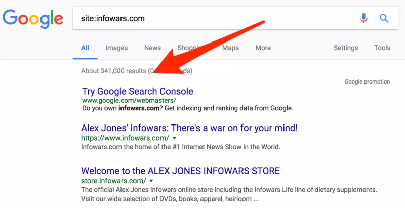 Google ਨੇ Infowars 'ਤੇ ਪਾਬੰਦੀ ਨਹੀਂ ਲਗਾਈ; ਇੱਕ Infowars ਲੇਖ ਦੀ ਵਰਤੋਂ ਕਰਕੇ ਗੁਣਵੱਤਾ ਦੀ ਉਦਾਹਰਣ ਨੂੰ ਰੱਦ ਕੀਤਾ 3055_2