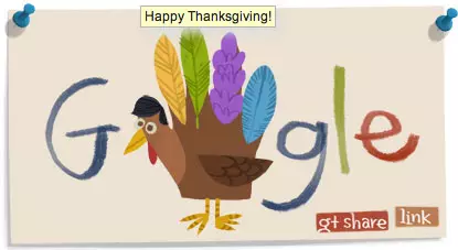 Happy Thanksgiving-logoer fra Google, Yahoo, Bing og mer 30683_1