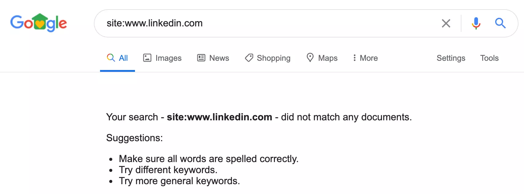 Ups, LinkedIn začasno izgine iz Iskanja Google