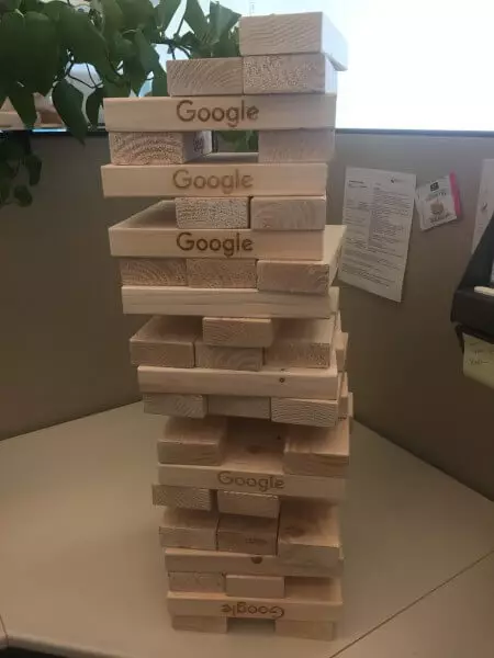 Google Jenga peli