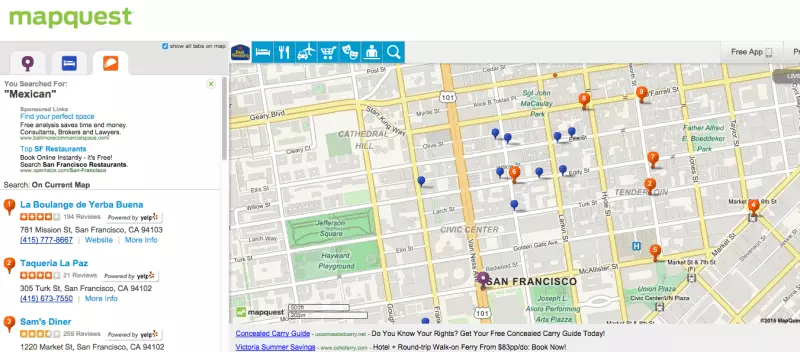 Mapquest lae