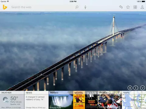 Bing iPad iOS 7