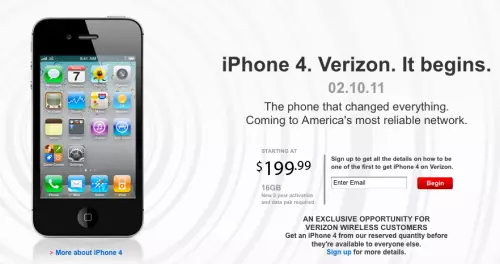 Ahoana no mety ho fiantraikan'ny Google amin'ny iPhone an'i Verizon? 32949_1