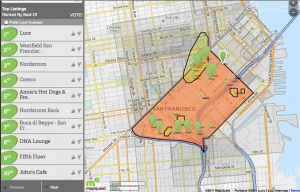 Mapquest नवीन स्थानिक-सामाजिक मॅपिंग साइट डेब्यू करते 33987_3