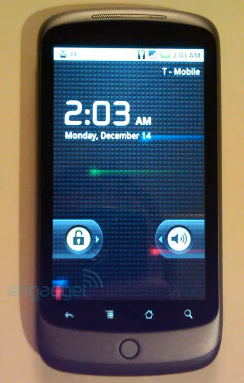 Google telefonini (Nexus One) qandaydir nuqtai nazarga qo'yish