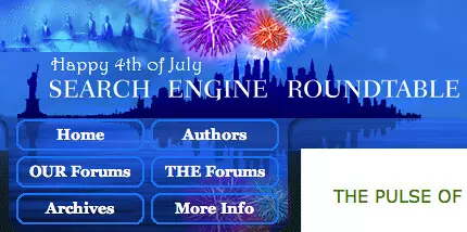 Search Engine Roundtable July 4th Logo
