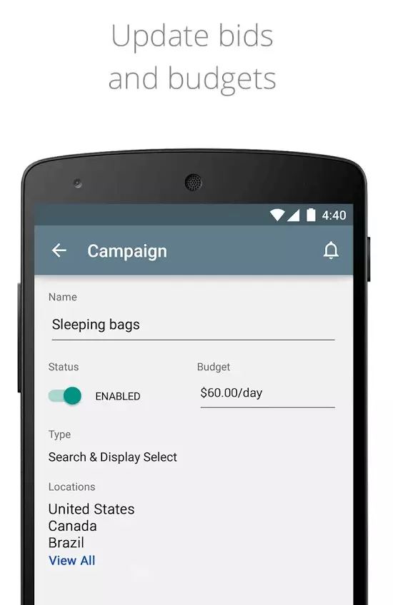 google-adwords-app-тәкъдимнәр