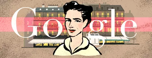 Simone De Beauvoir 谷歌徽標已經出現在許多國家，而不是美國