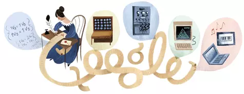 Google-logo ensimmäiselle tietokoneohjelmoijalle, Ada Lovelacelle 35015_1