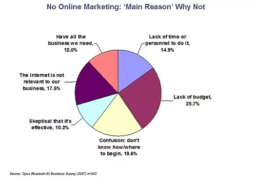 Тыя, хто не займаўся інтэрнэт-маркетынгам: прычыны