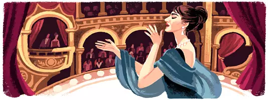 Maria Callas သည် Opera Singer ၏ နှစ် ၉၀ ပြည့် မွေးနေ့ကို ဂုဏ်ပြုရန်အတွက် Google လိုဂိုကို ရယူခဲ့သည်။