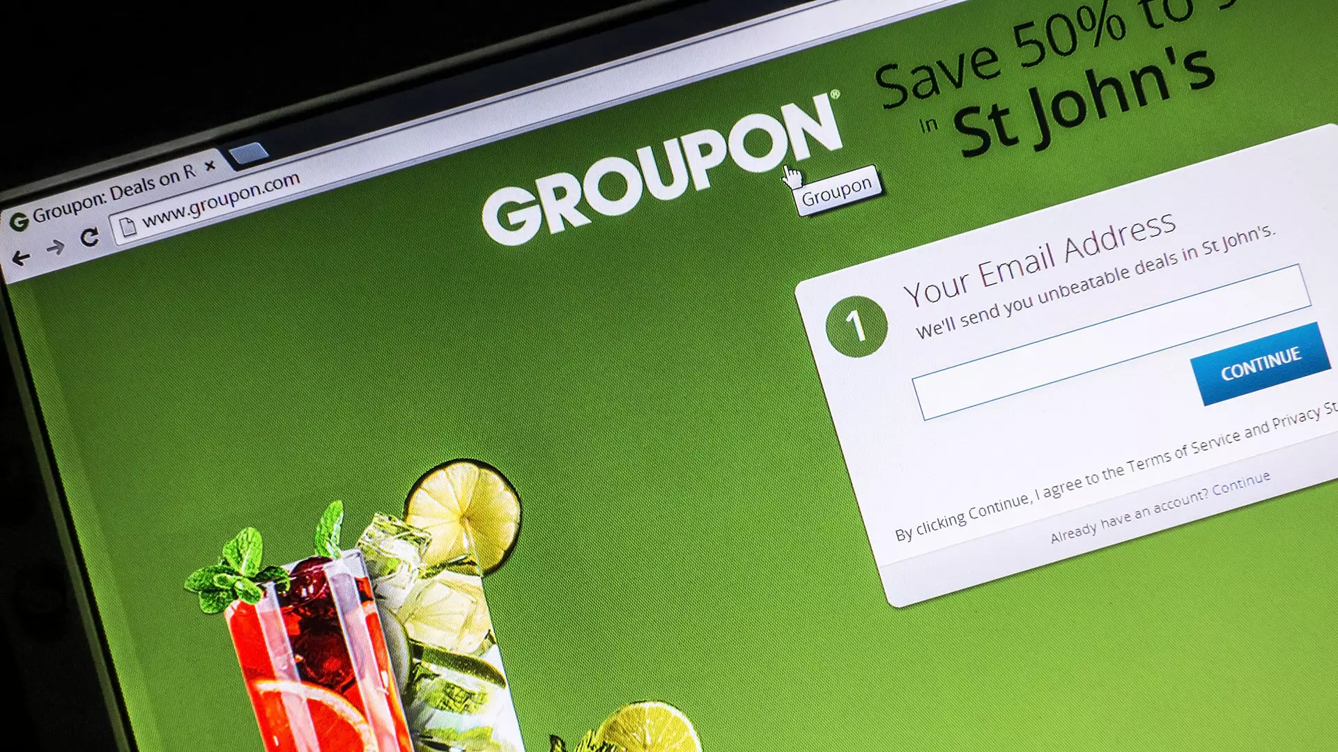 Kaca Groupon Bagéyan Evolusi Perusahaan menyang Situs Panelusuran Lokal