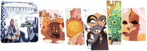 UGoogle Doodle Antoni Gaudi