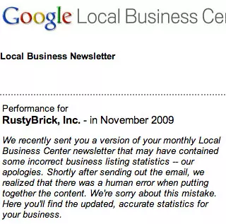 Google Maps Apology