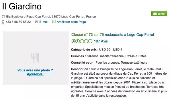 TripAdvisor értékelés