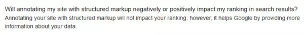 શું સ્ટ્રક્ચર્ડ ડેટા રેન્કિંગને અસર કરશે?