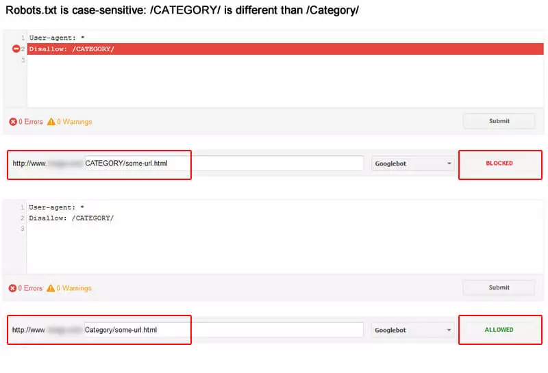 Robots.txt ແລະ Case Sensitivity