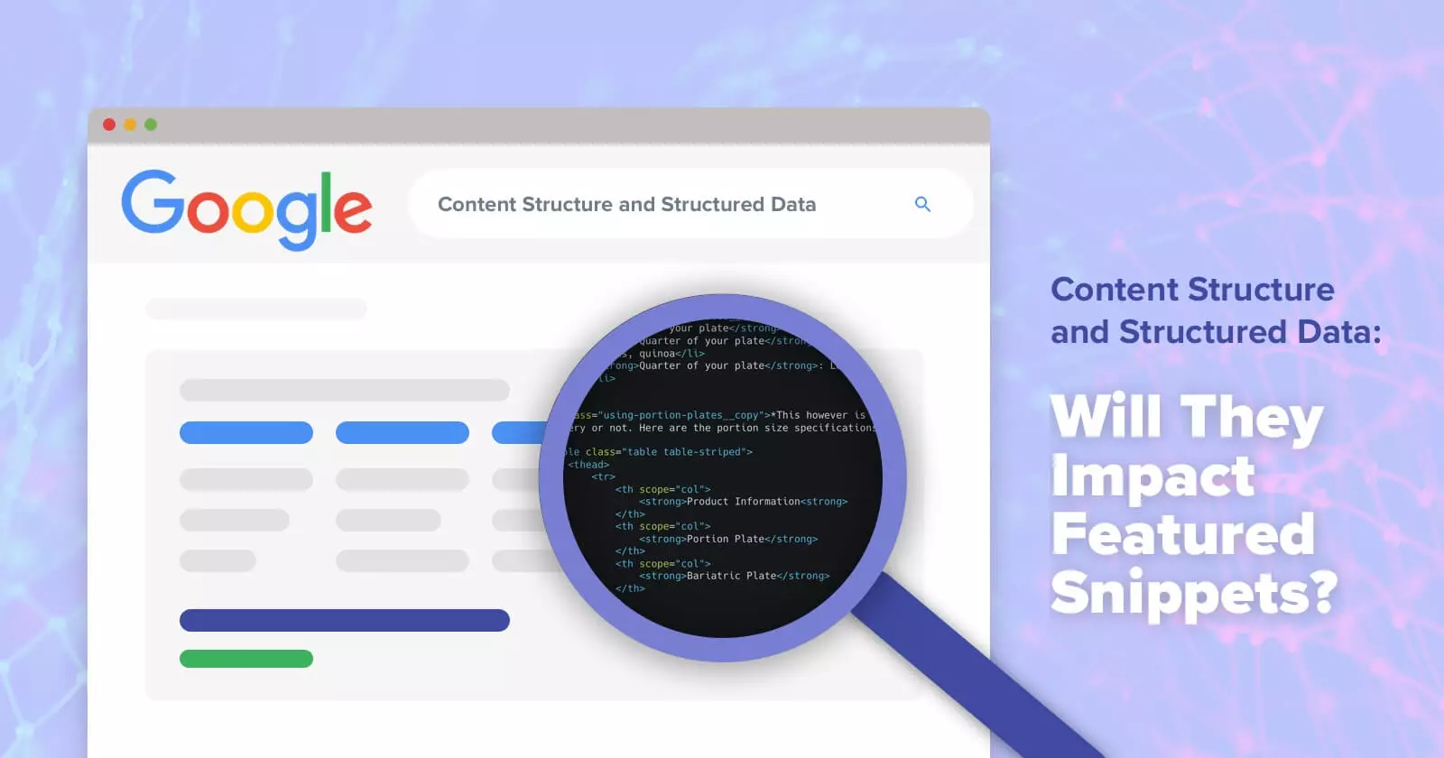 Məzmun strukturu və strukturlaşdırılmış data: Onlar seçilmiş fraqmentlərə təsir edəcəkmi?