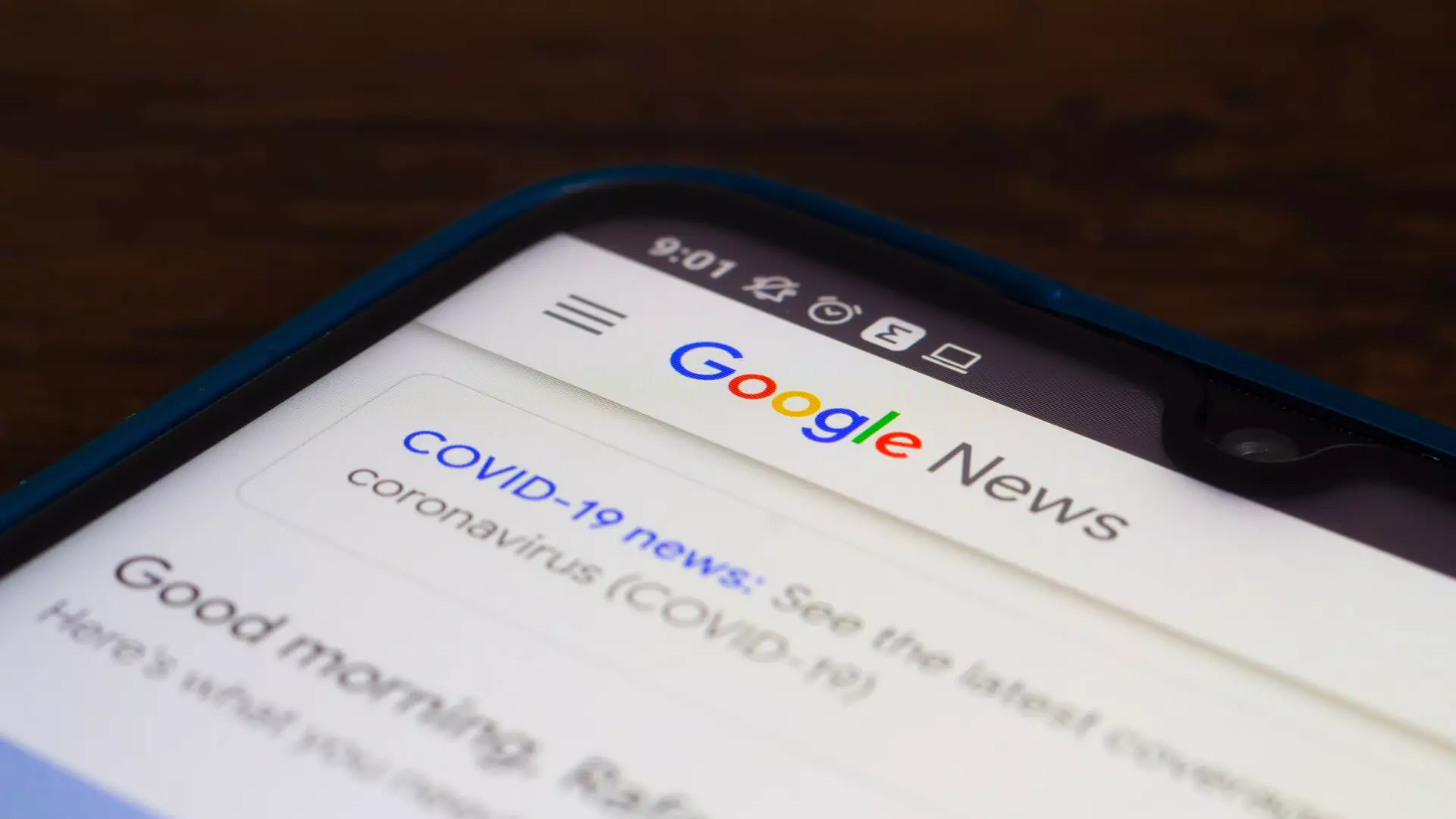 Novo design do Google Notícias sendo testado