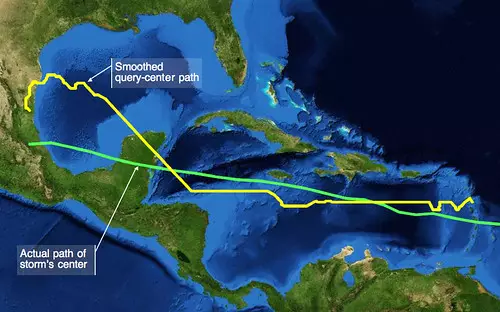 Нанесены на карту запыты ўраган Дын