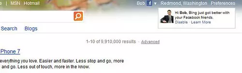 Bing finalmente conseguiu Facebook