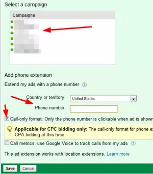 Wéi a Wéini benotze Google Ad Extensions: Telefon & Lokal Extensiounen 4139_9